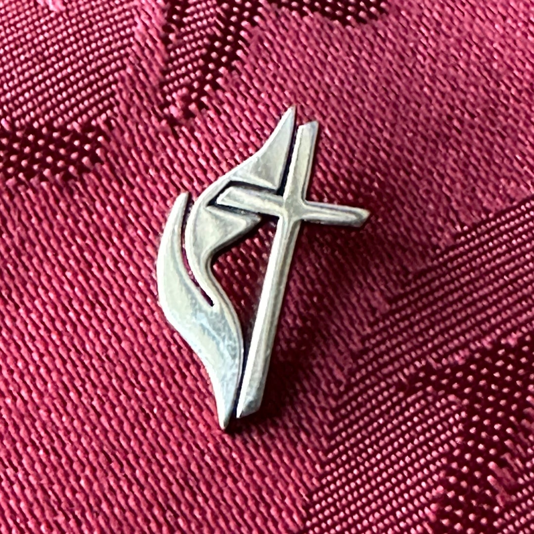Retired & Rare James Avery Methodist Cross Sterling Silver Lapel Pin ...