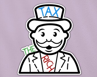 Monopoly Man Sticker - Etsy