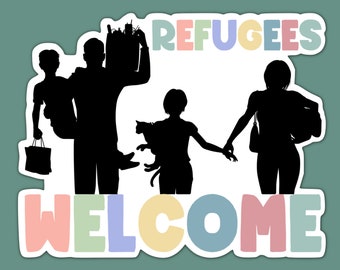Refugees Welcome Sticker - Etsy