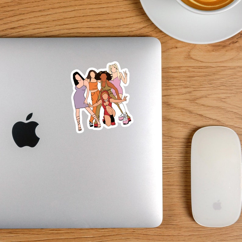 Spice Girls Sticker Faceless Sticker Pop Music Girl Pop - Etsy