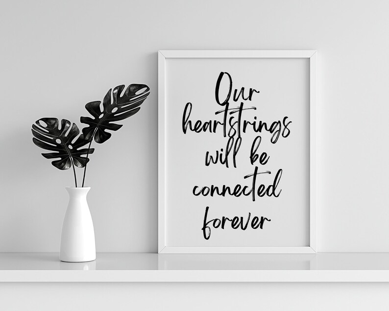 Our Heartstrings... A4 Digital Download | Baby Loss Gift | Grief Quote ...