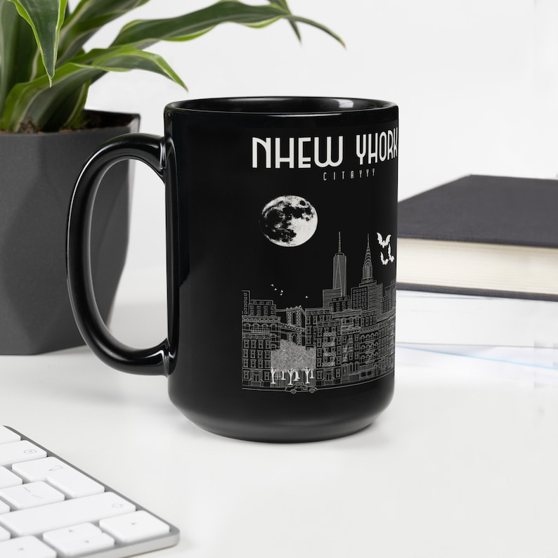 FX WWDITS Inspired | Laszlo New York City | Black Glossy Mug | Nandor ...