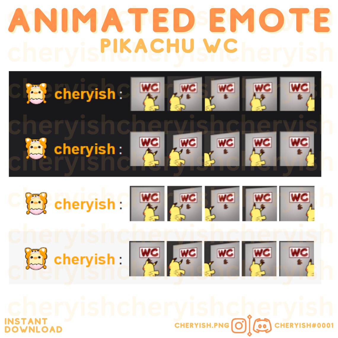 Twitch Pikachu Animated Emote Kick Discord Youtube Emotes Cheer Bit ...