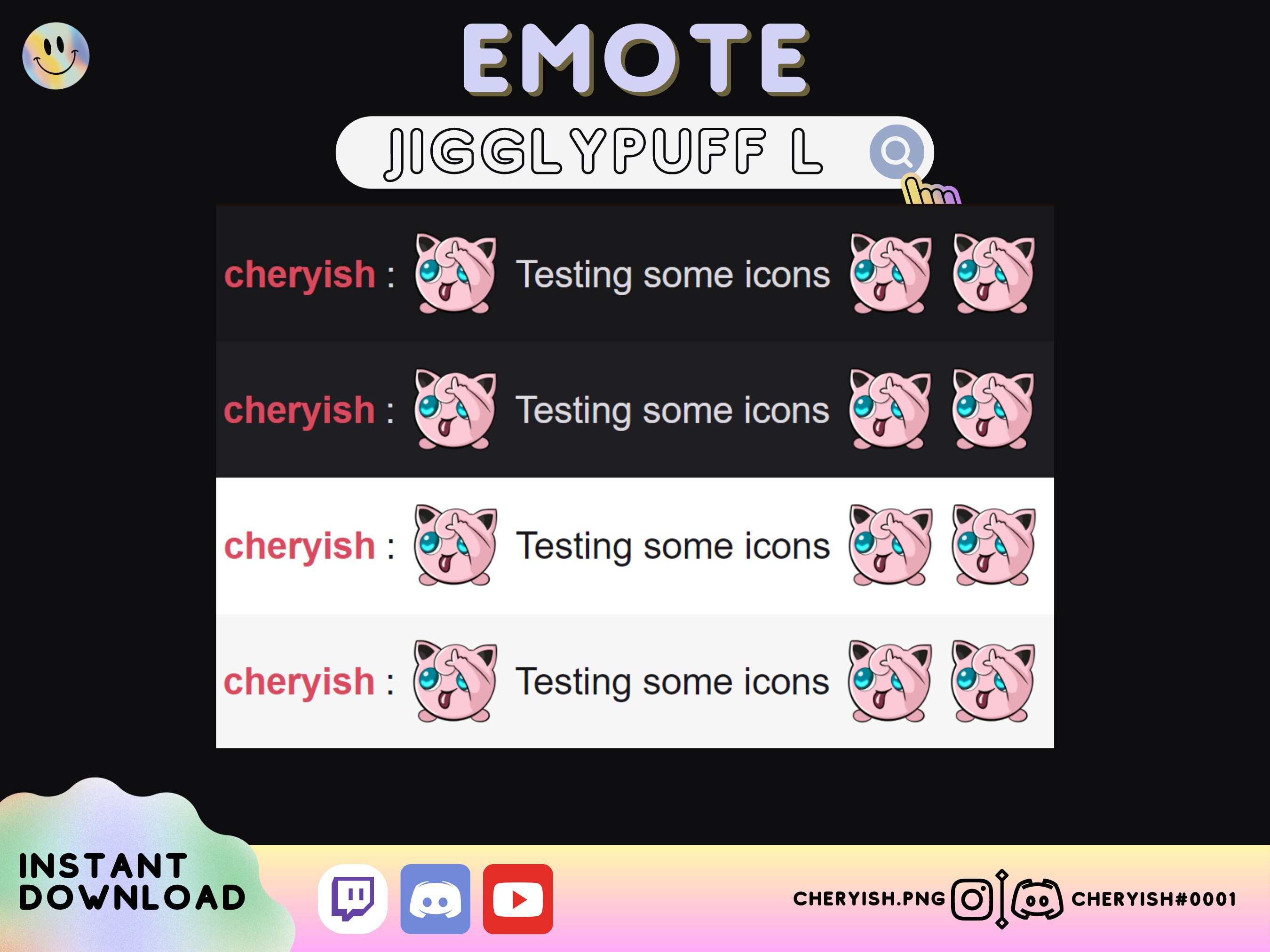 Twitch Jigglypuff Loser Emote Kick Discord Youtube Emotes Cheer Bit ...