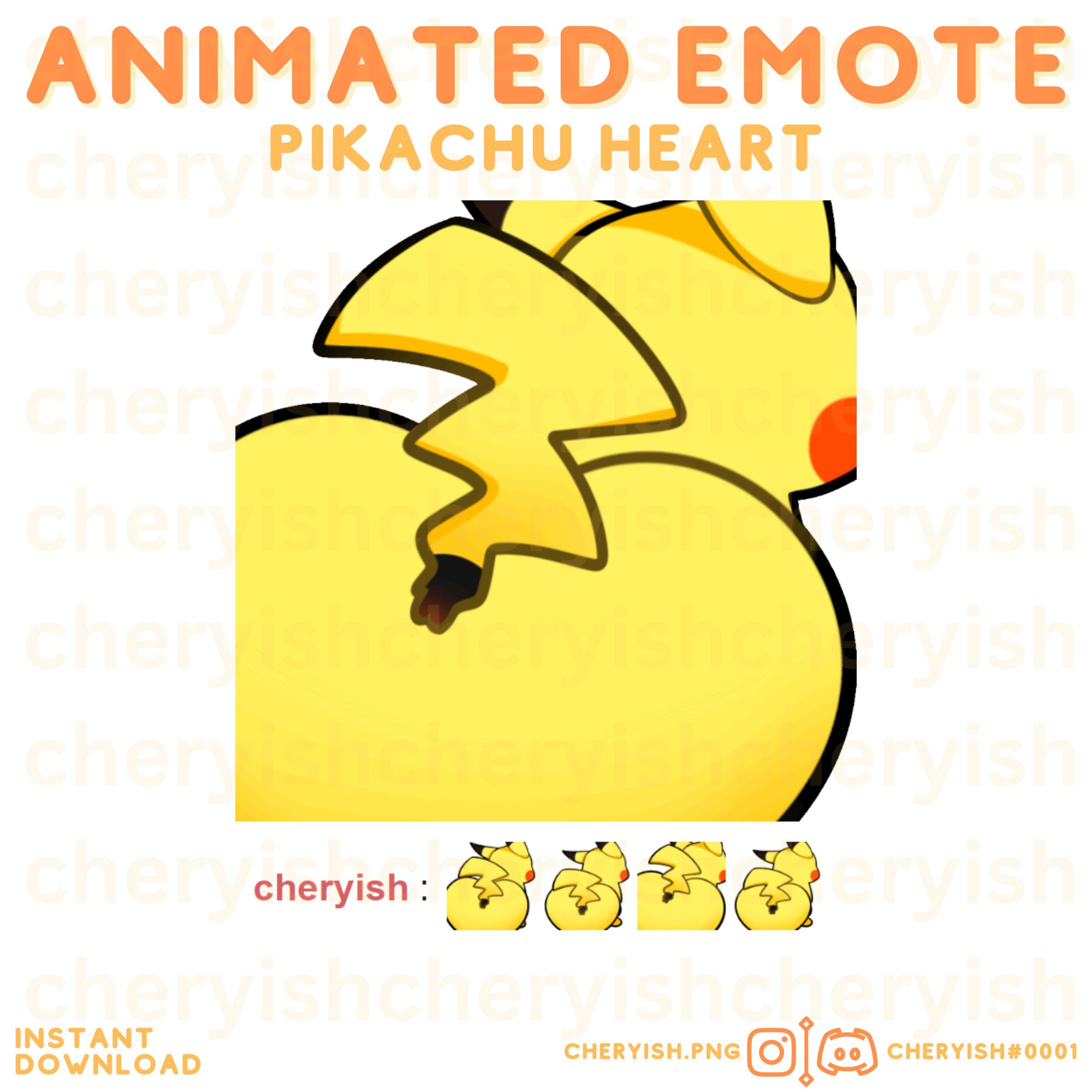 Twitch Pikachu Shake Animated Emote Kick Discord Youtube Emotes Cheer ...
