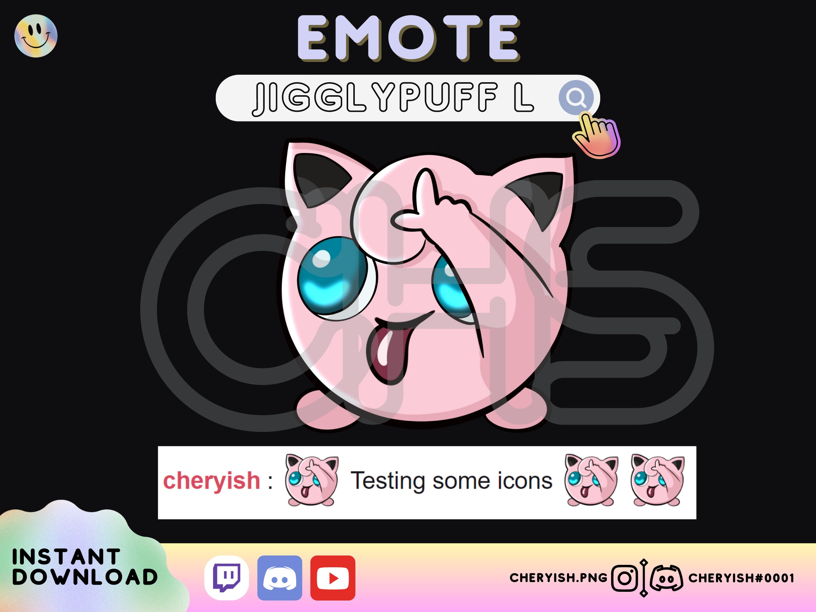 Twitch Jigglypuff Loser Emote Kick Discord Youtube Emotes Cheer Bit ...