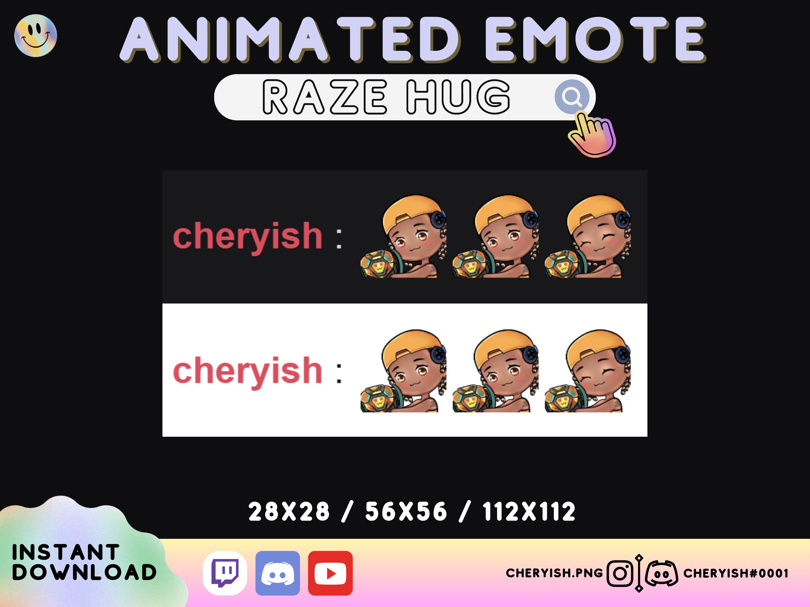 Animated Valorant Raze Emote Boombot Emote Twitch Discord Youtube ...