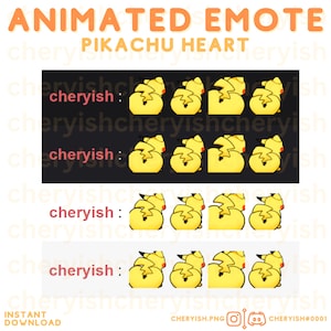 Twitch Pikachu Shake Animated Emote Kick Discord Youtube Emotes Cheer ...