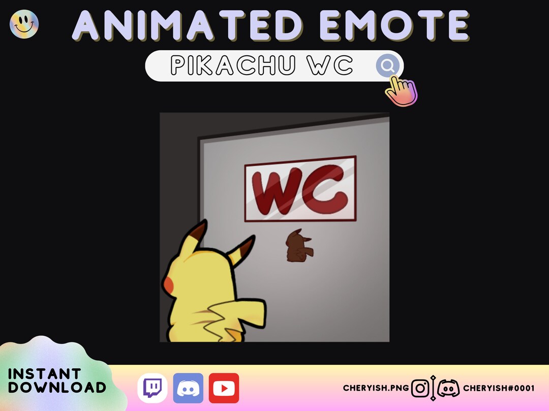 Twitch Pikachu Animated Emote Kick Discord Youtube Emotes Cheer Bit ...