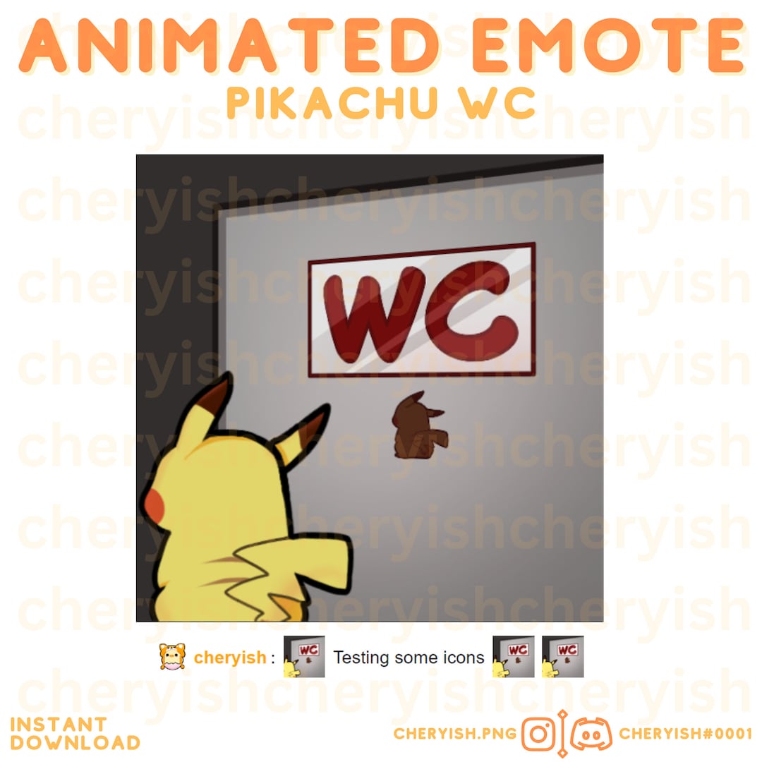 Twitch Pikachu Animated Emote Kick Discord Youtube Emotes Cheer Bit ...