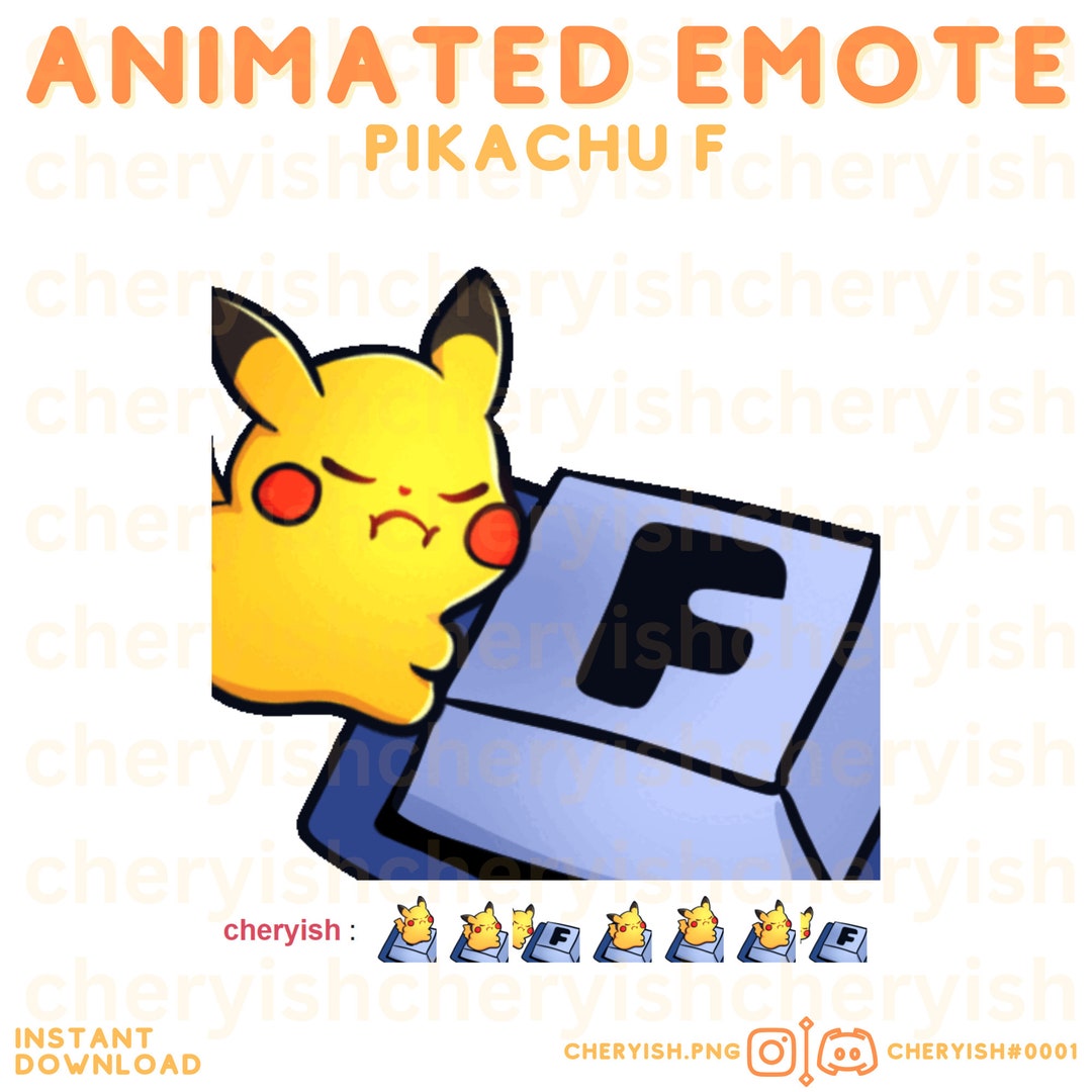 Twitch Animated Pikachu Emote F Kick Discord Youtube Emotes Cheer Bit ...