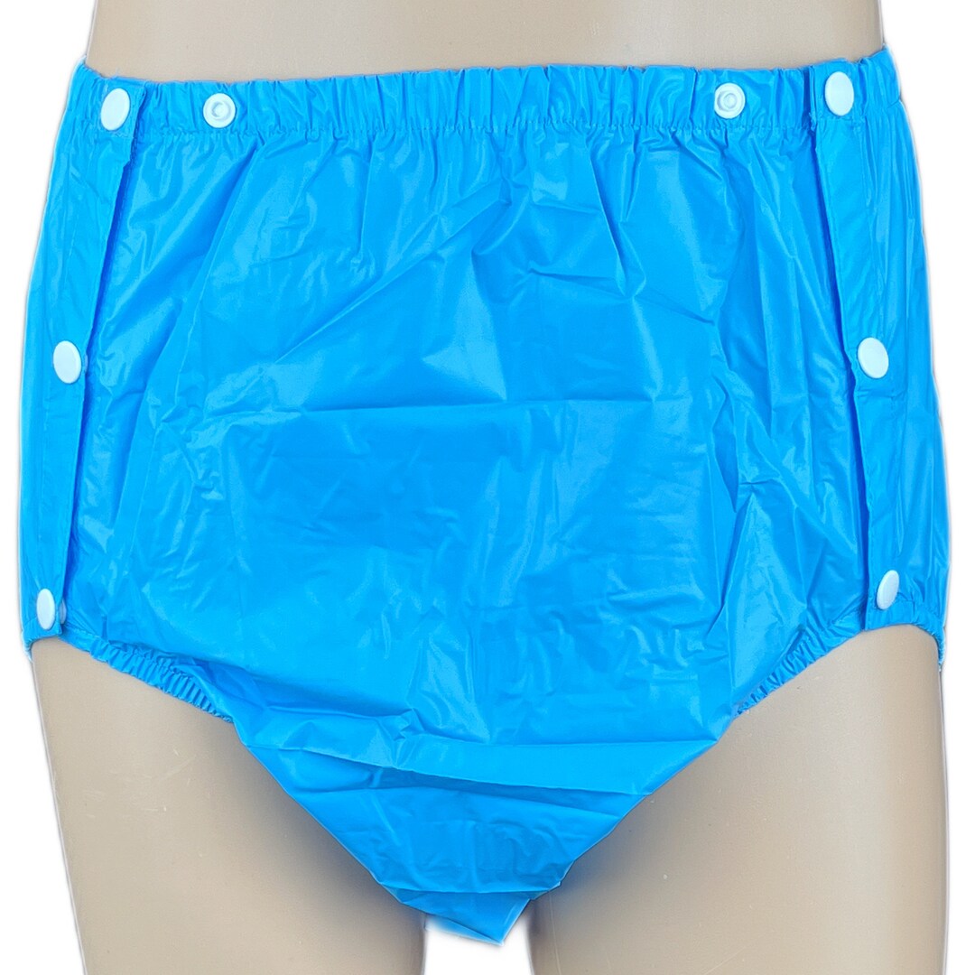 Drydayz Adult Sized Blue Stretchy Plastic Side Snap Fastening ...