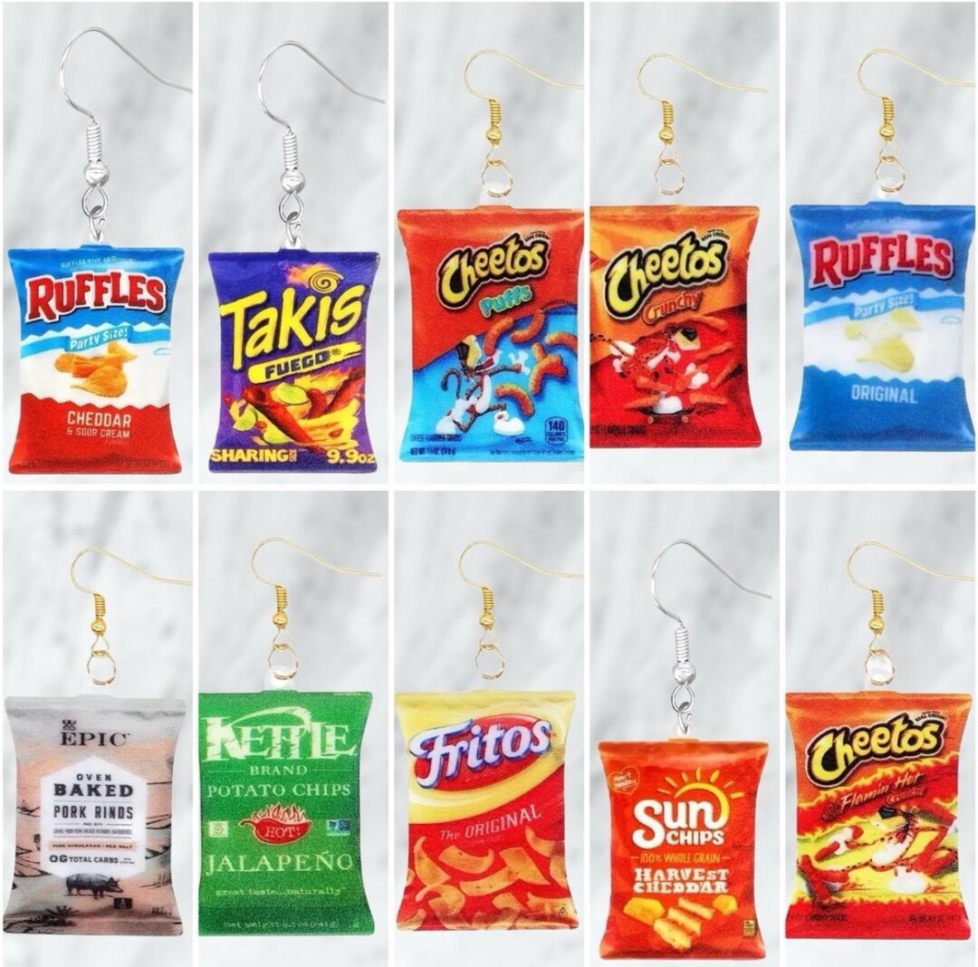 Snack Chips/ Crackers Earrings - Etsy