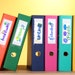 Printable School Binder/folder/notebook Labels for Boys and Girls - Etsy