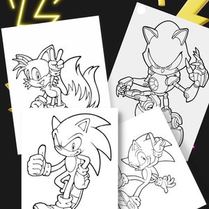 sonic 3 characters coloring pages