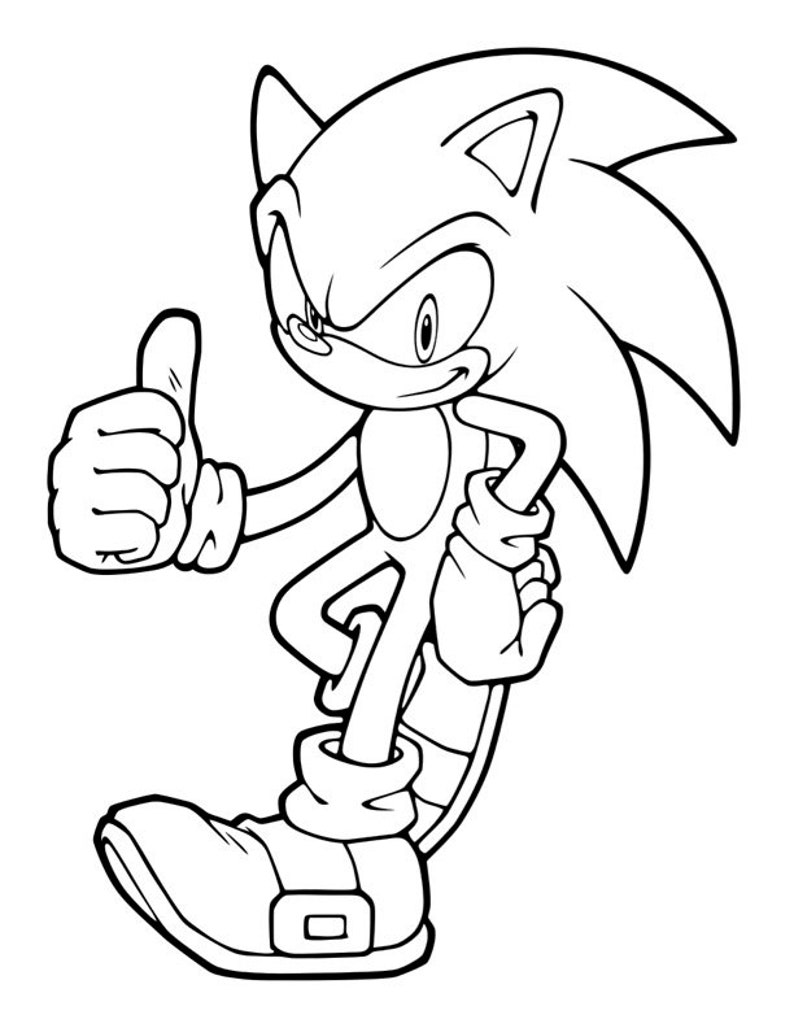 100+ Sonic Coloring Pages - Etsy