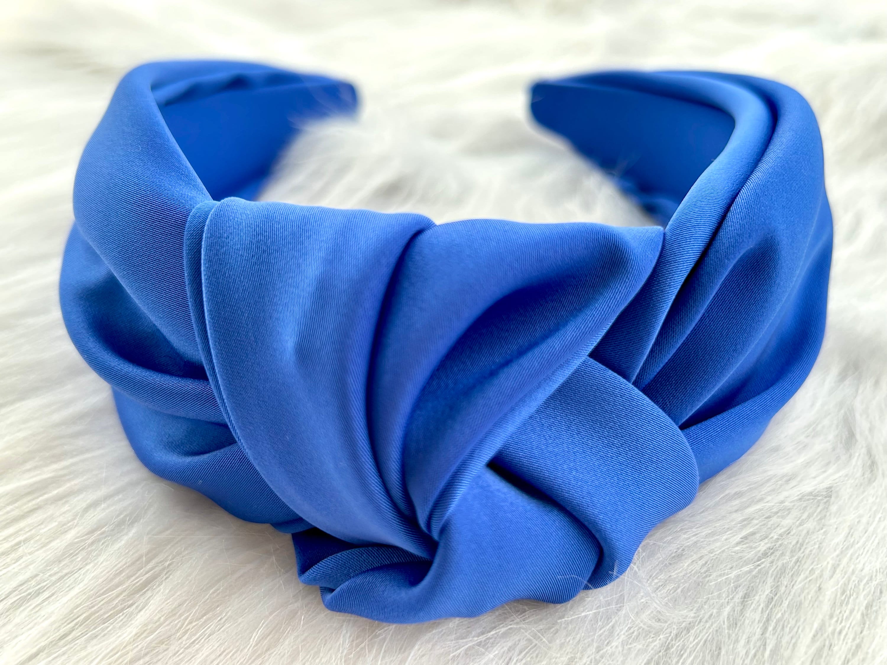 Royal Blue Hair Band Women Headbandfashion Satin Top Knot - Etsy