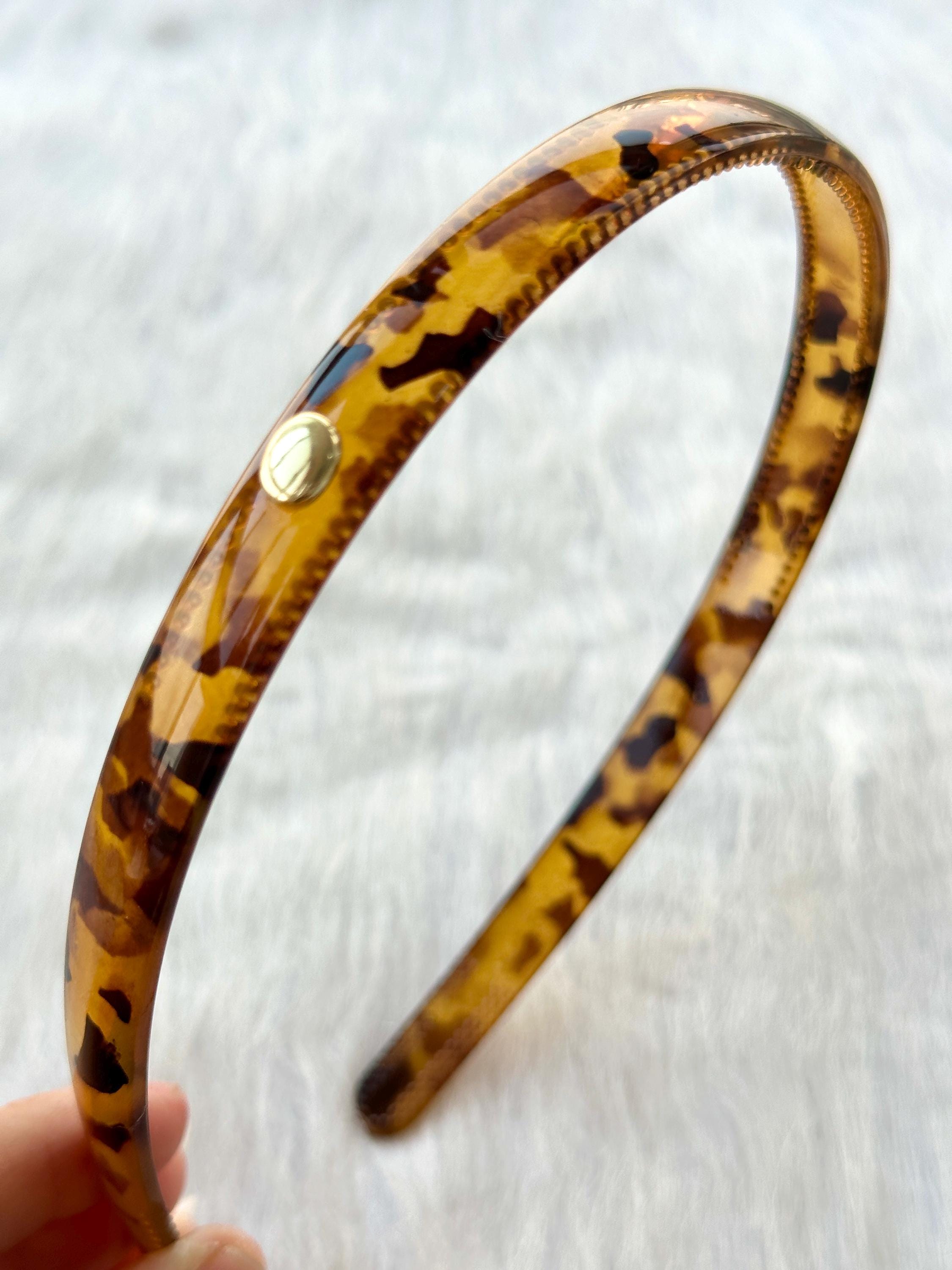 Tortoiseshell Acrylic Headband,thin Headband,gifts for Her，pain Free ...