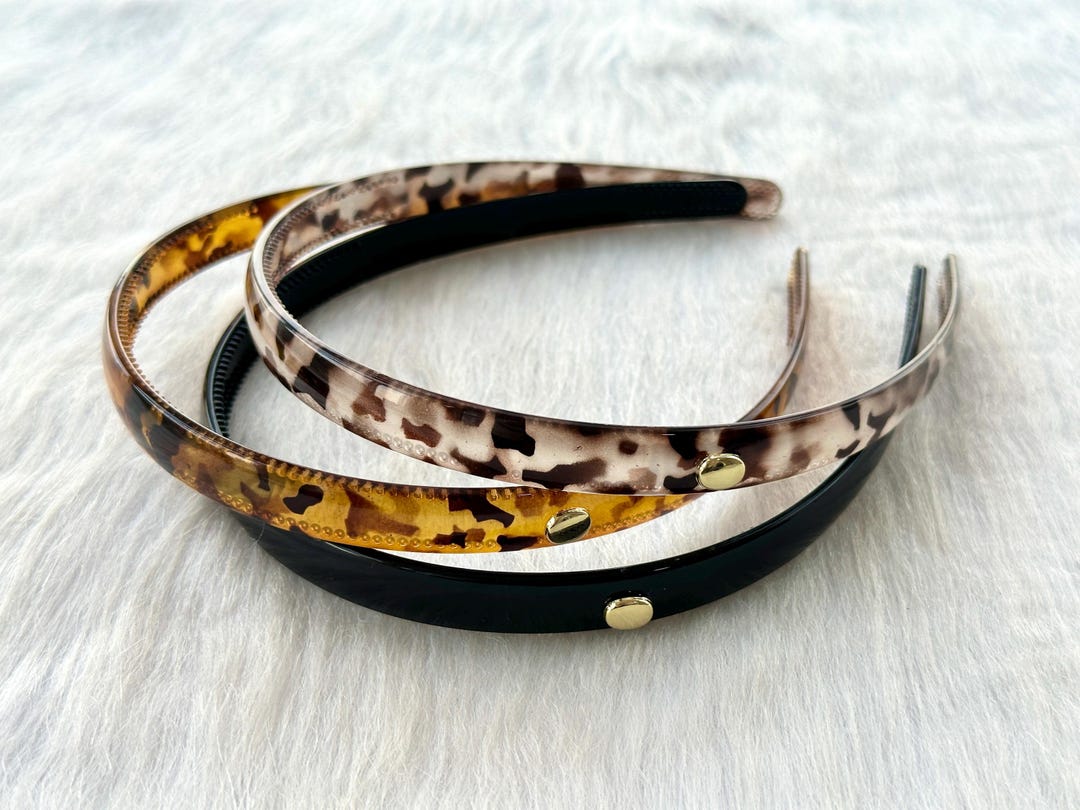 Tortoiseshell Acrylic Headband,thin Headband,gifts for Her，pain Free ...