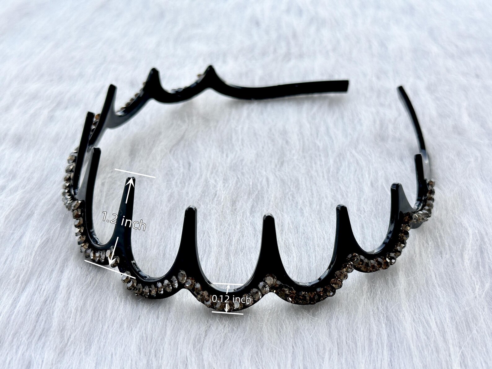 Tortoiseshell Acrylic Headband,rhinestone Headband,long Teeth Non-slip ...