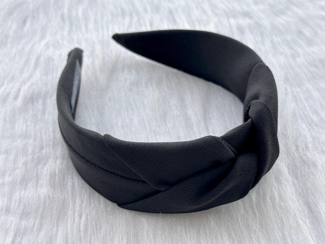 Elegant Black Hair Bands,twisted Hair Bands,top Knot,daily Headbands ...