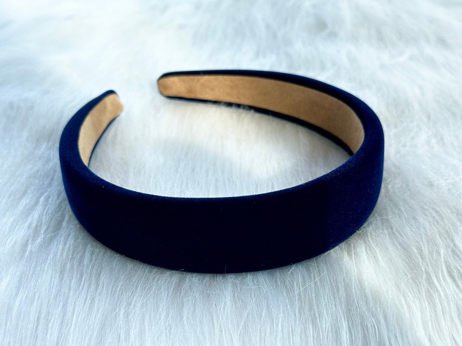 Exquisite Navy Blue Headband, Winter Headband, Party Headband, Retro ...