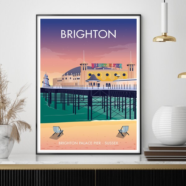 Brighton Poster - Etsy UK