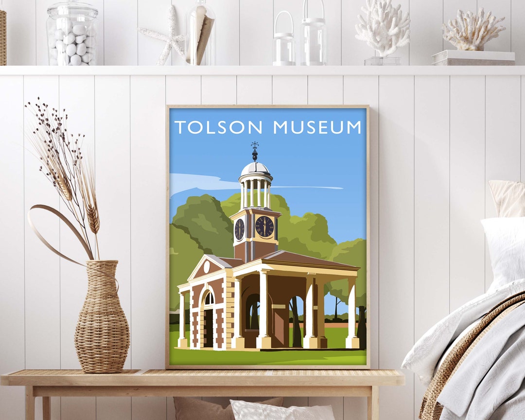 Tolson Museum Vintage Travel Poster, Framed Wall Art Print - Etsy
