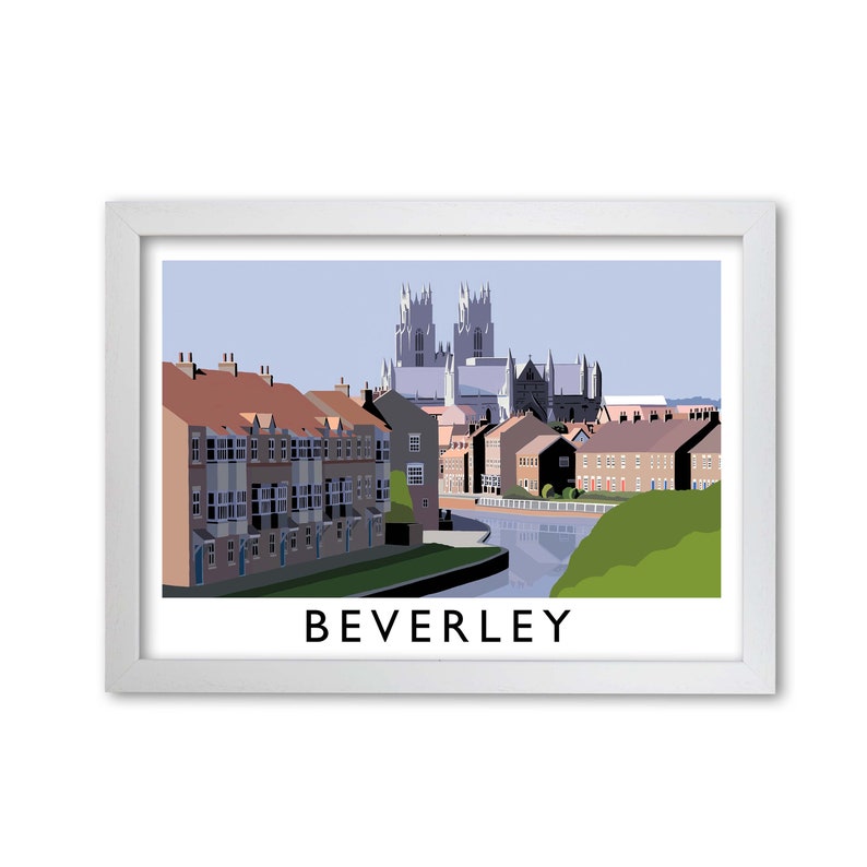 Beverley Vintage Travel Poster, Framed Wall Art Print - Etsy
