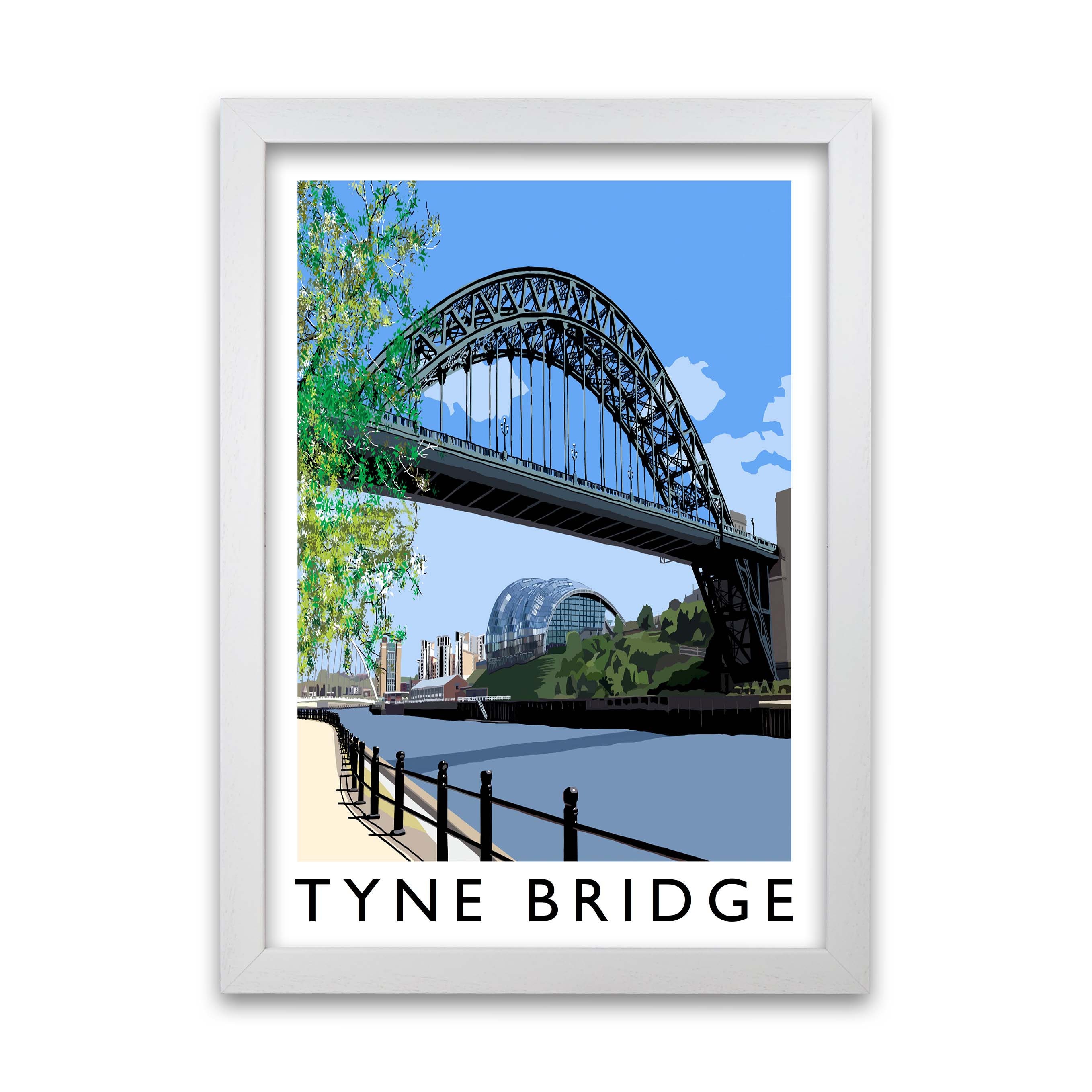 Tyne Bridge Poster, Newcastle Wall Art, Tyne Bridge Print, Vintage ...