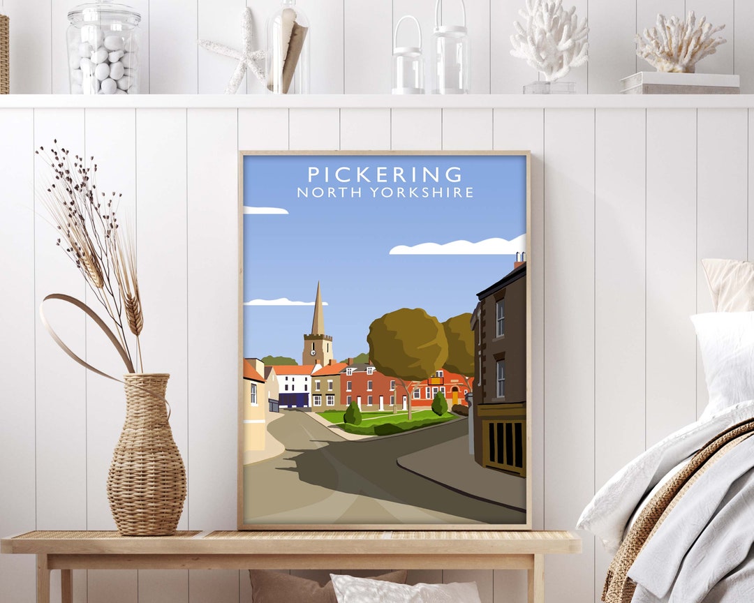 Pickering Vintage Reise Poster, Gerahmte Wand Kunst Druck - Etsy.de