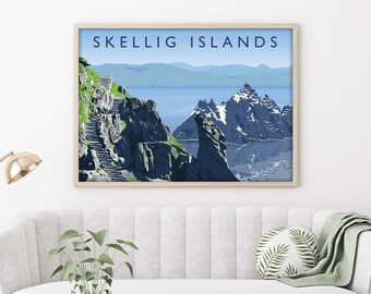 Skellig Michael Travel Poster - Etsy