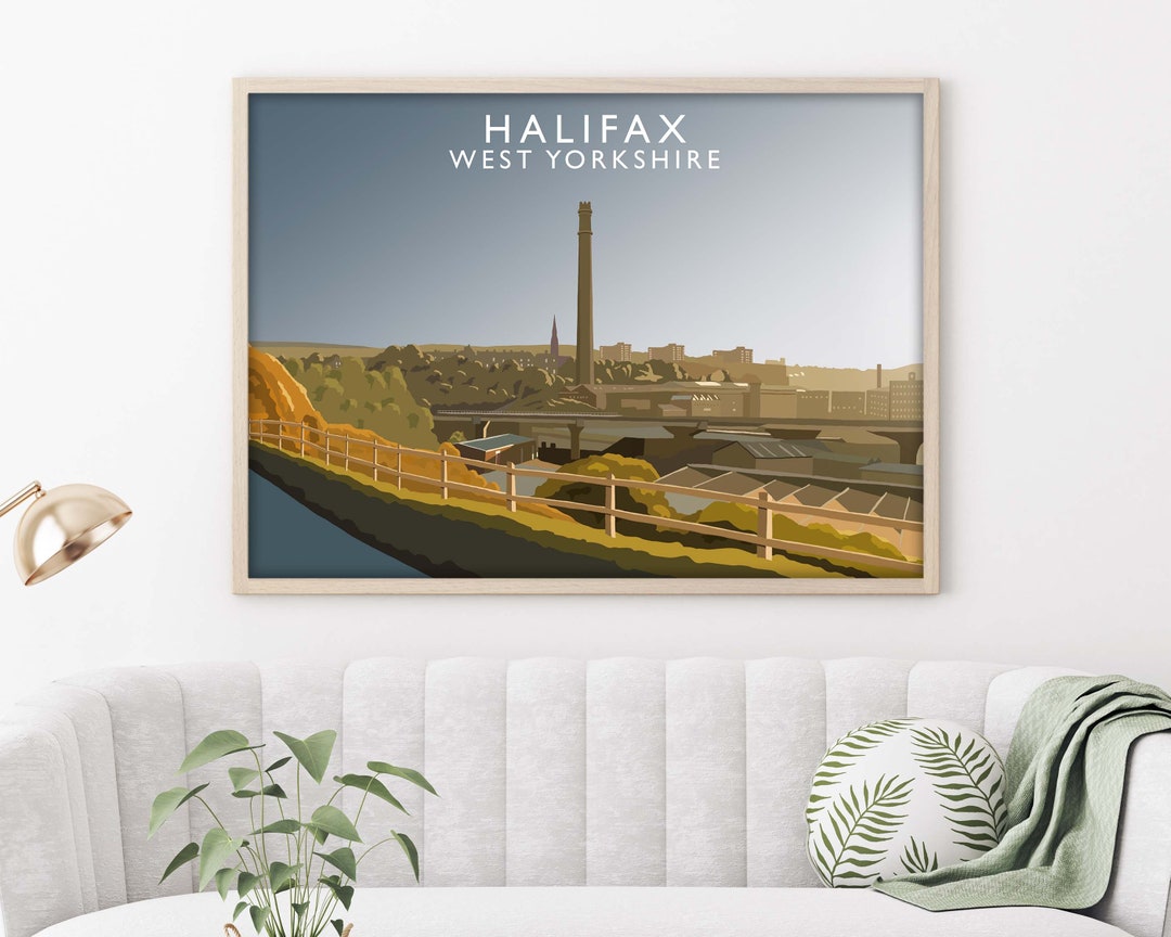 Halifax Vintage Reise Poster, Gerahmte Wand Kunst Druck - Etsy.de