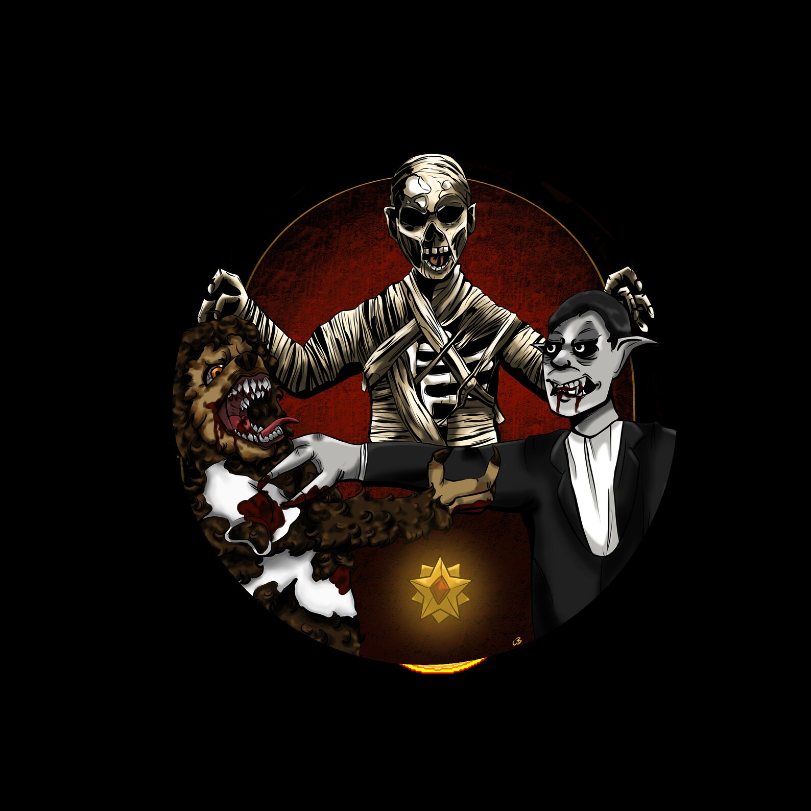 Universal Monsters: Legends Collide Sticker - Etsy