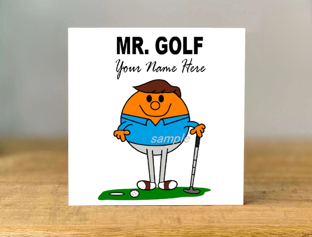 Personalised Mr Golf Fan Greeting Card, Golfer, Birthday, Teacher ...
