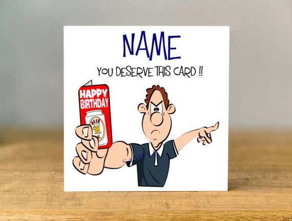 Personalised Football Fan Birthday Card Best Friend - Etsy UK