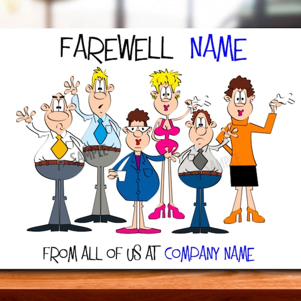 Large Leaving Card - Etsy UK