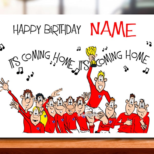 Football Fan Birthday Card - Etsy UK