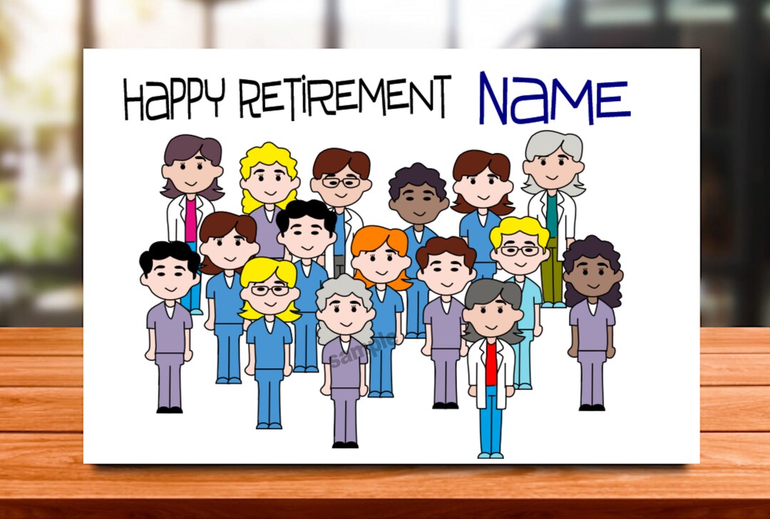 Personalized NHS Retirement Card: Handmade A5 Greeting Card - Etsy UK