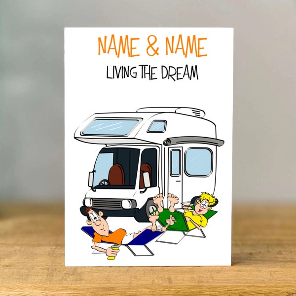 Camper Van Birthday Cards Etsy Uk