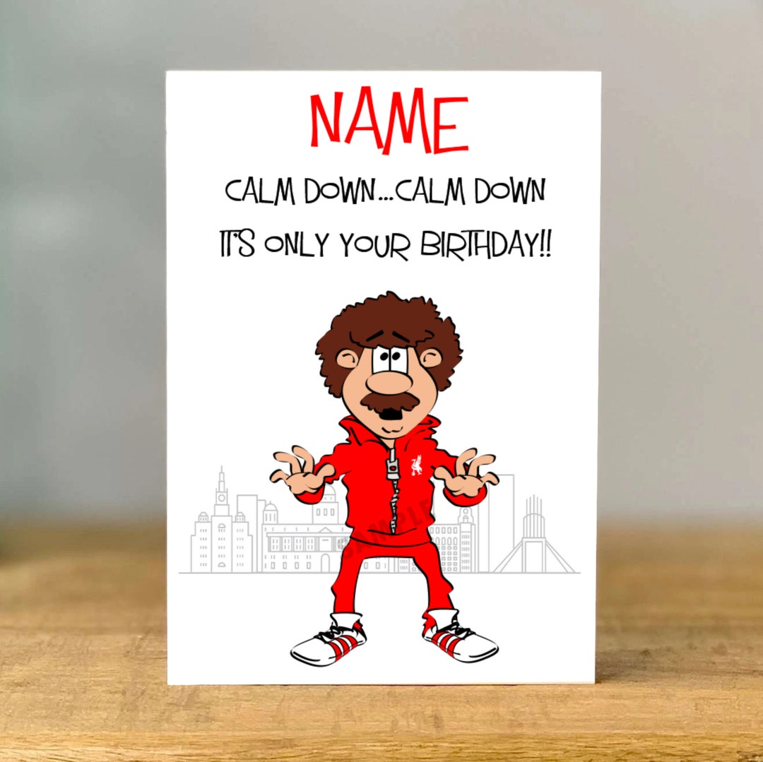 Personalized Liverpool Fan Birthday Card Handmade Greeting Card ...