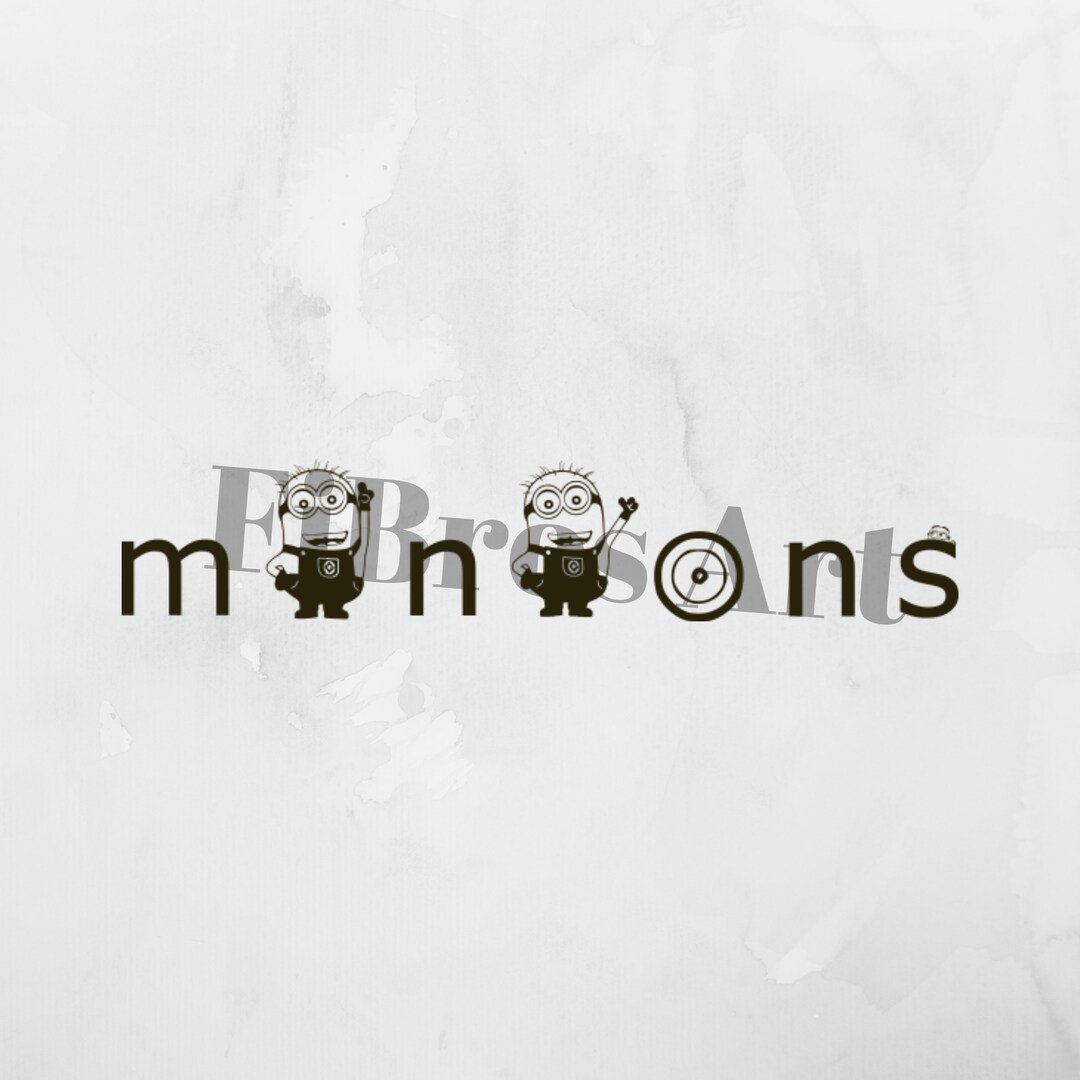 Minions Svg - Minions Text Svg - Minions Silhouette - Minion Svg ...