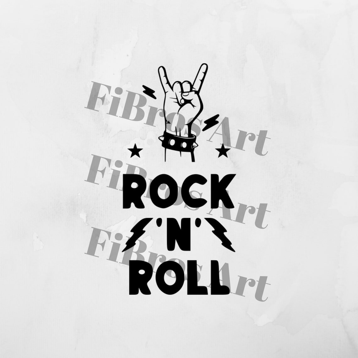 Rock and Roll Music SVG Rock N Roll SVG Rocknroll Hand Sign Svg Rock ...