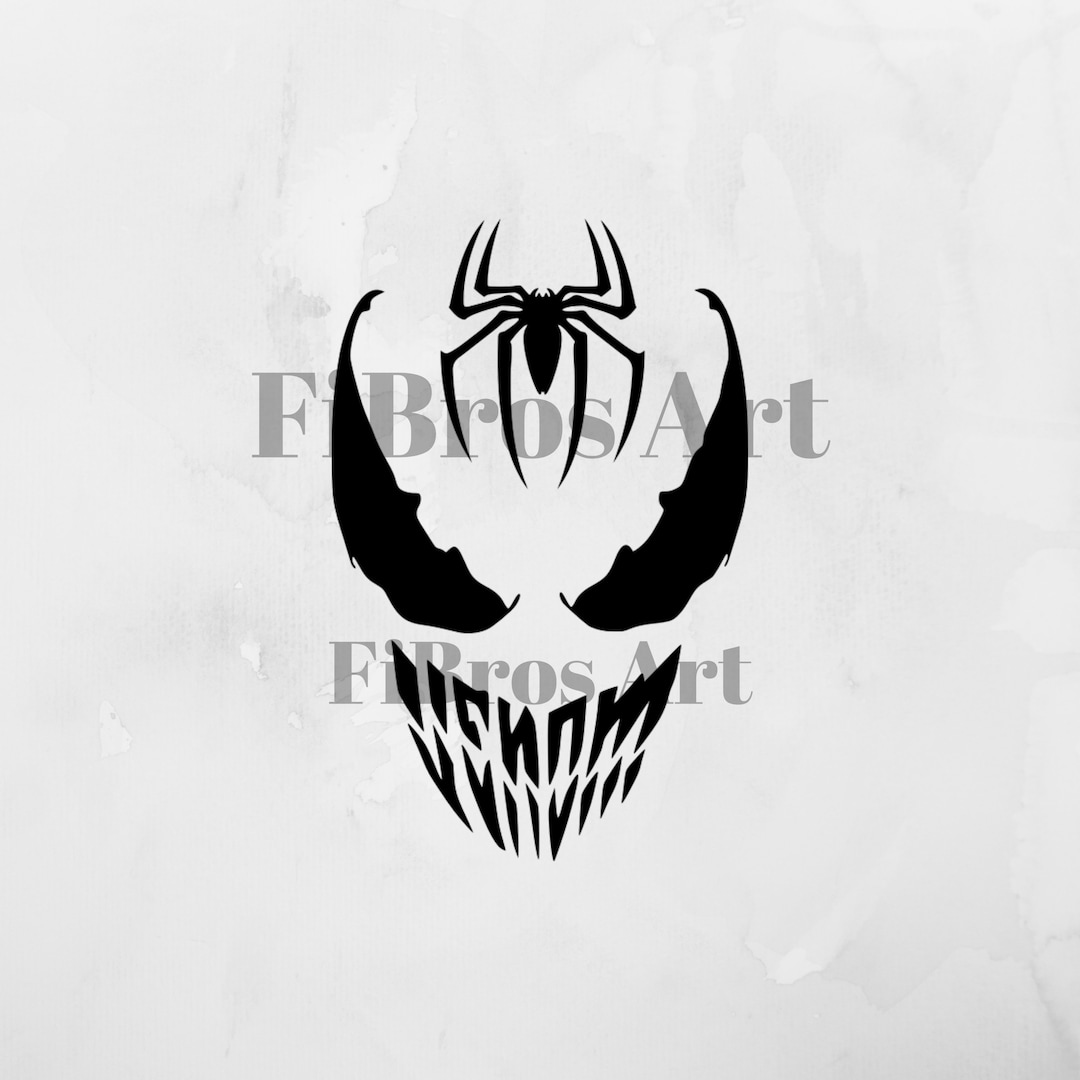 Venom Svg - Spiderman Svg - Spider Svg - Portrait Svg - Digital Print ...