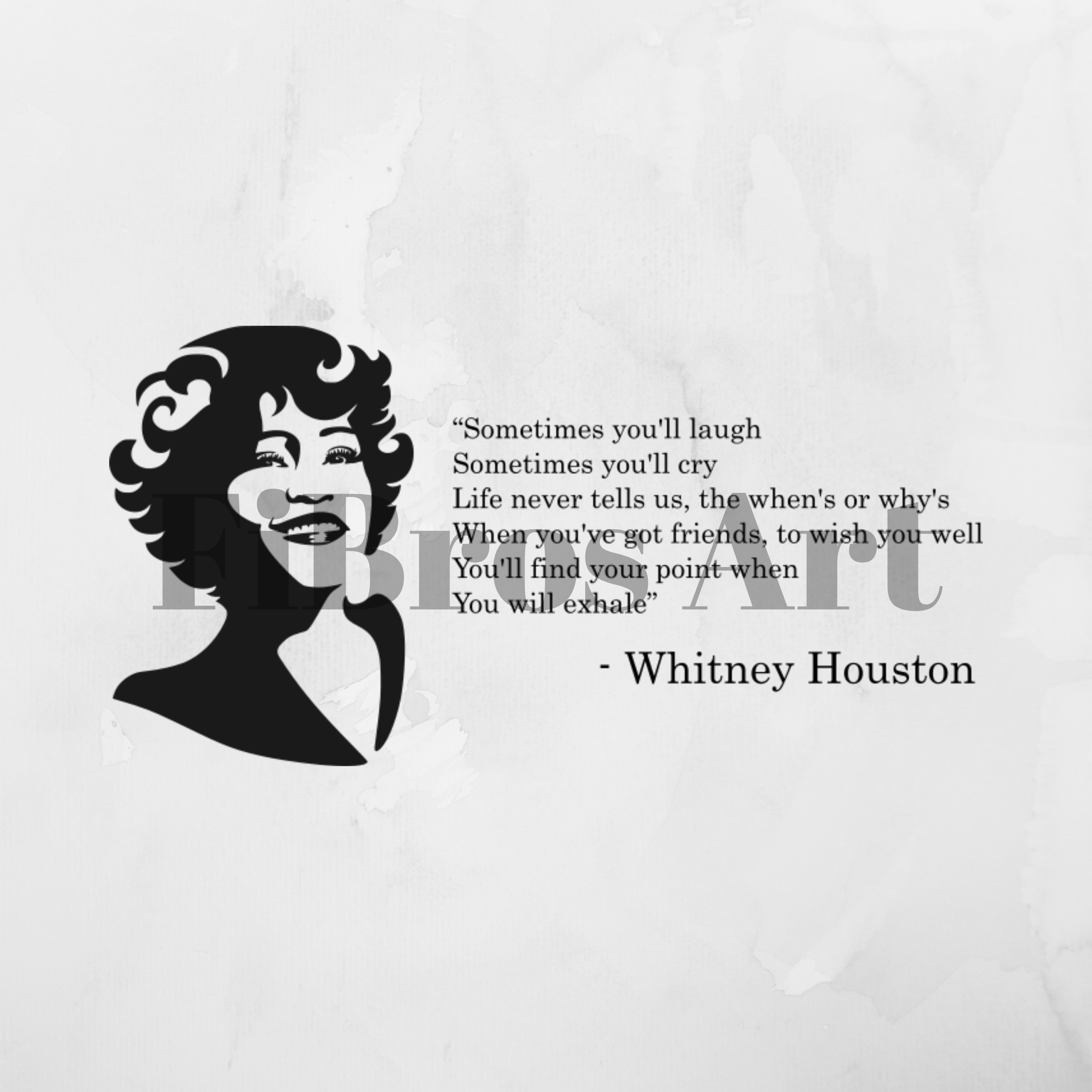 Whitney houston svg guardaespaldas svg cita svg silueta música svg ...