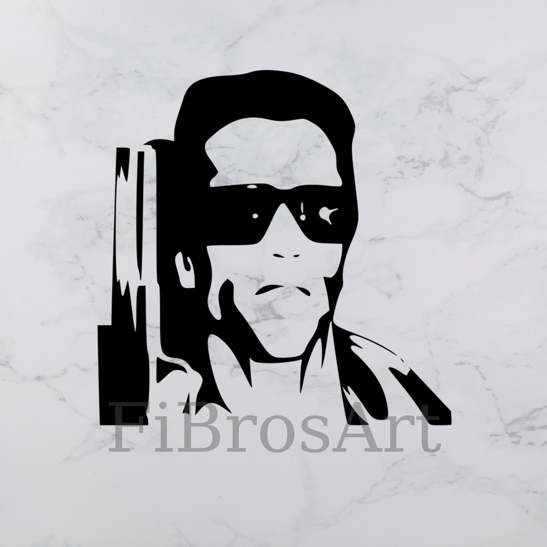 Terminator Svg - Arnold Schwarzenegger Svg - Instant Download - Cut ...