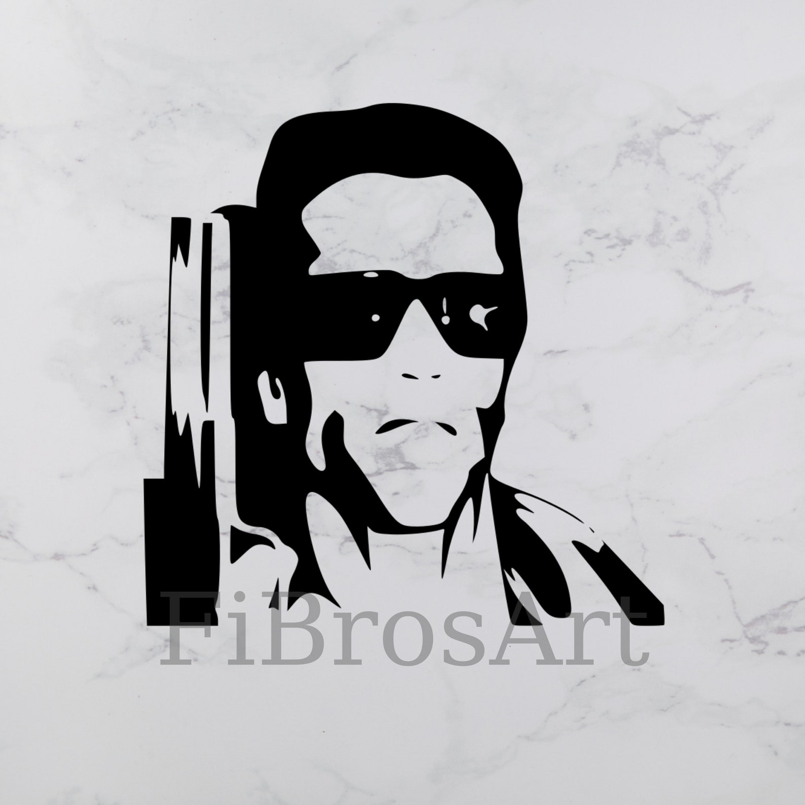 Terminator Svg - Arnold Schwarzenegger Svg - Instant Download - Cut ...