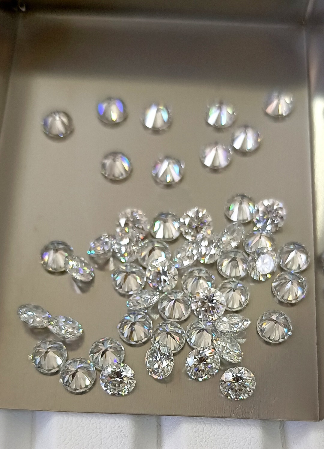 1.20mm Moissanite Round Cut White Color Wholesale Lot VVS Purity FG - Etsy