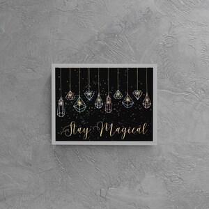 Stay Magical, Crystal Art Print, Instant Download, Colorful, Printable ...