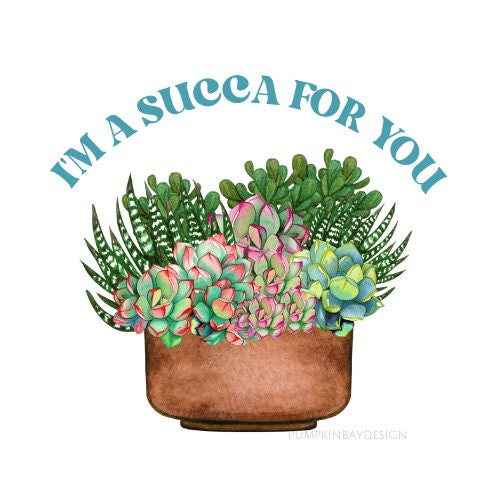 Valentines Day SVG, Succulent Svg, Succa for You, Valentines Succulent ...
